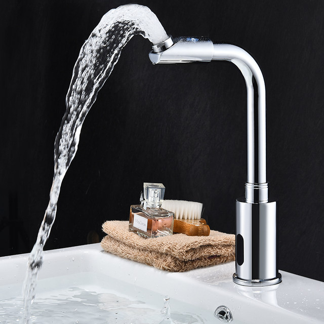 Fully automatic induction faucet single cold induction faucet hot and ...
