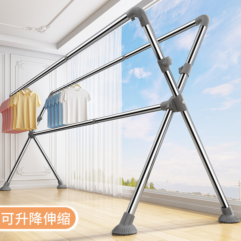 Stainless Steel Floor-Standing Clothes Drying Rack - Retractable ...