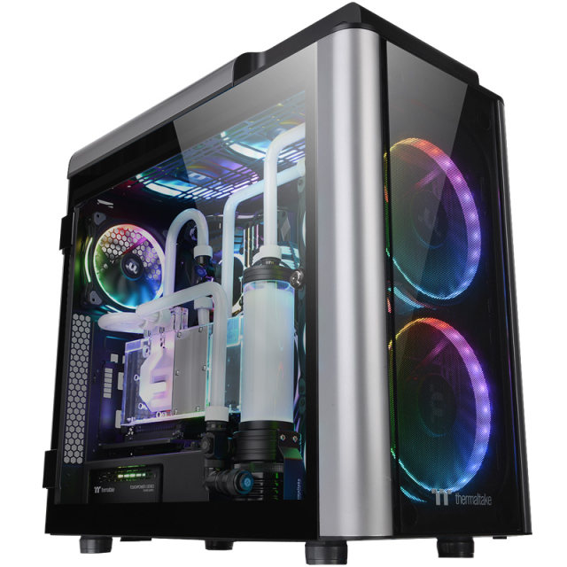 Tt desktop computer water-cooled game console Level20GT glass side ...