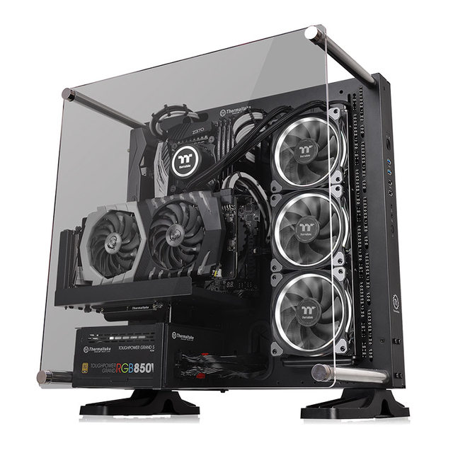 Tt desktop computer main case Corep3p8 water-cooled wall-mounted open ...
