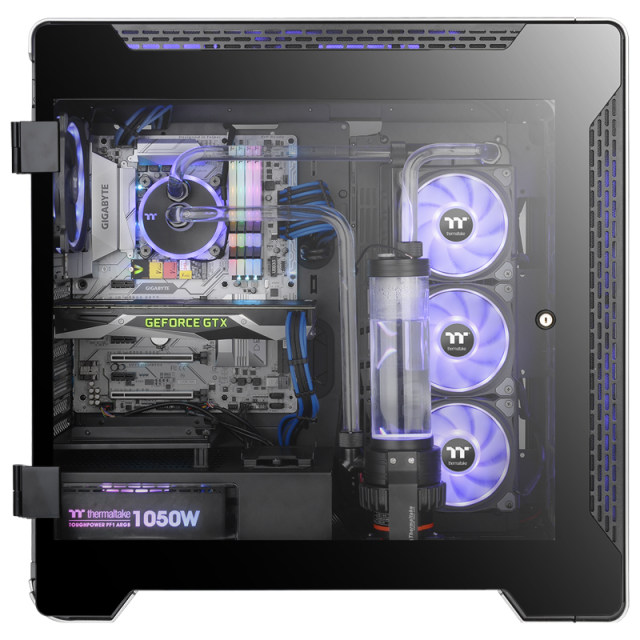 TT desktop computer water -cooled host aluminum chassis A700TG full tower power supply under the ...