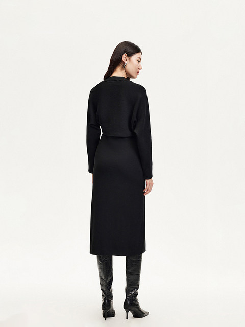 Vero Moda dress female 2024 autumn and winter new two -piece long skirt ...