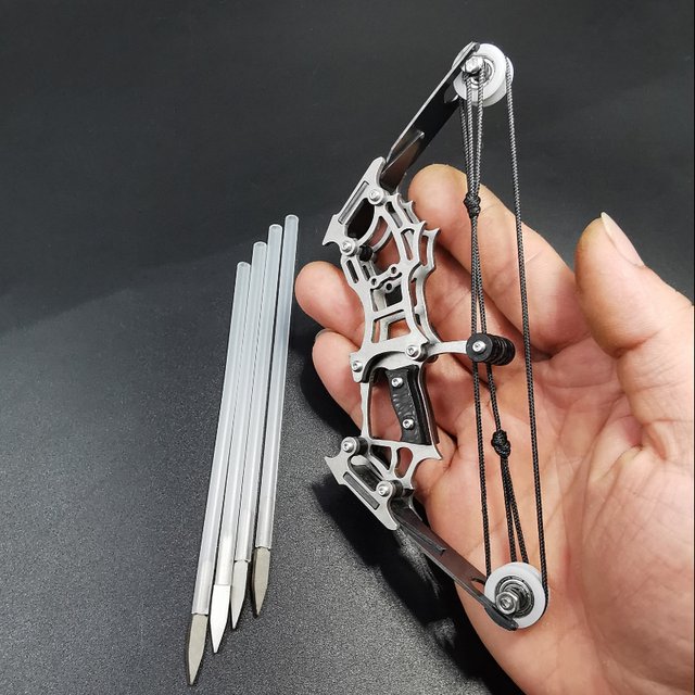 Mini bow and arrow, micro bow and arrow, compound bow, pulley bow ...