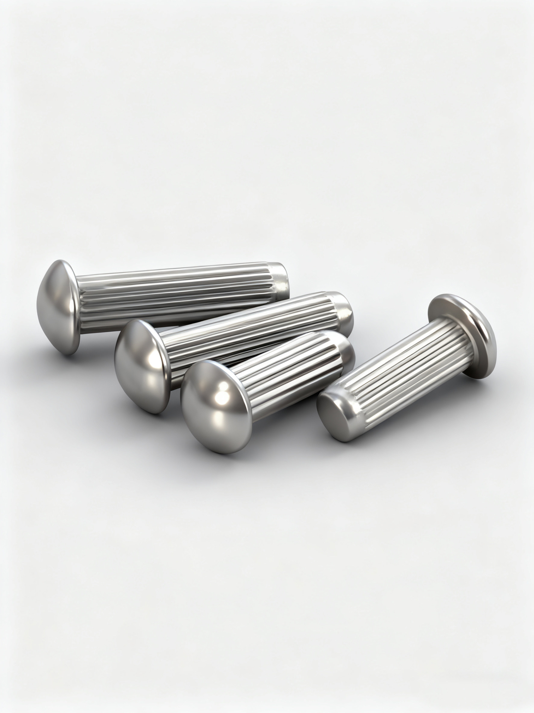 304 Stainless Steel Rivets - M2 M2.5 M3 M4 M5 - Solid Knurled Nameplate ...
