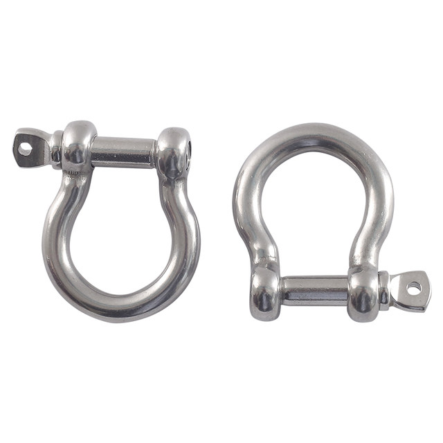 304 stainless steel D-type shackle national standard lengthened d ...