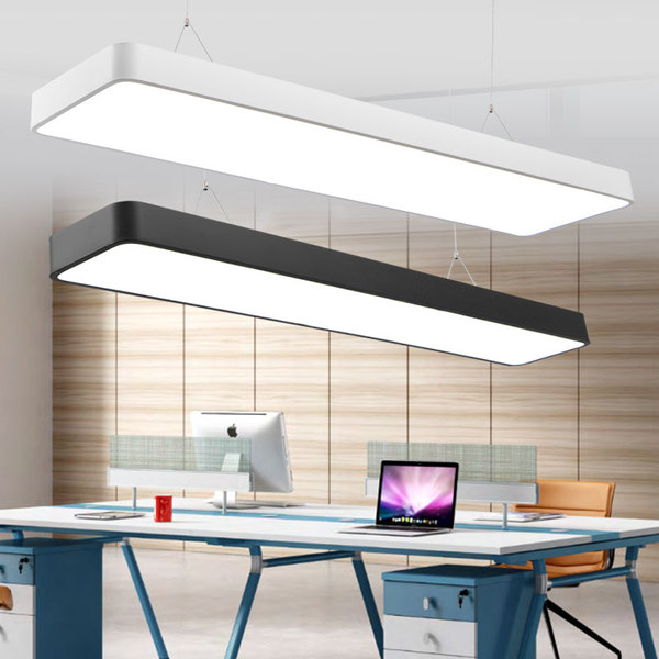 Simple modern led strip office studio chandelier | Andi Chandelier