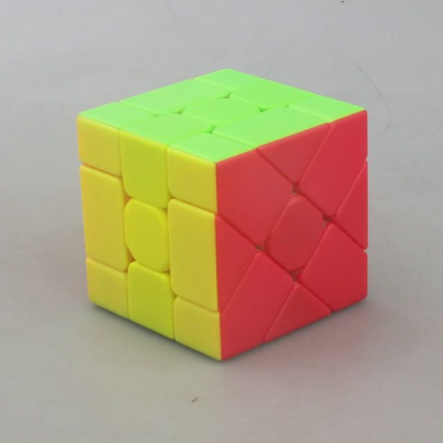 Gradient color prism mixed third-order Rubik's cube Hunyuan 3-order ...