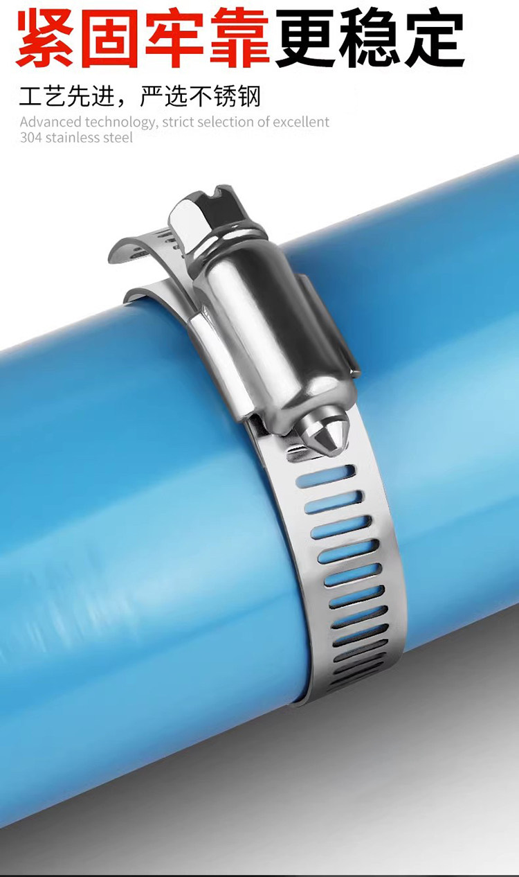 Stainless Steel Clamp For Gas Pipe: Quick Installation Hose Clamp For ...