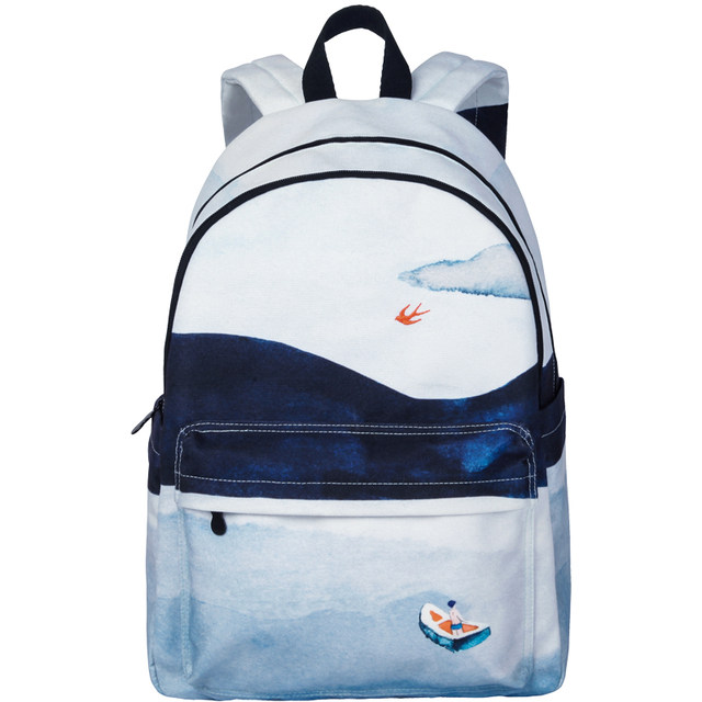 YIZISTORE Original Design Large Capacity Landscape Printing Backpack ...