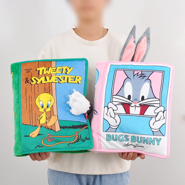 Genuine Le Yitong Rabbit Pastel plush book pillow cute Cui Di nap ...