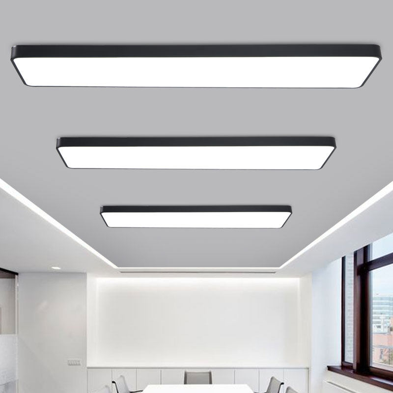 LED Ceiling Light Strip Chandelier - Office Studio Gym Classroom Lighting