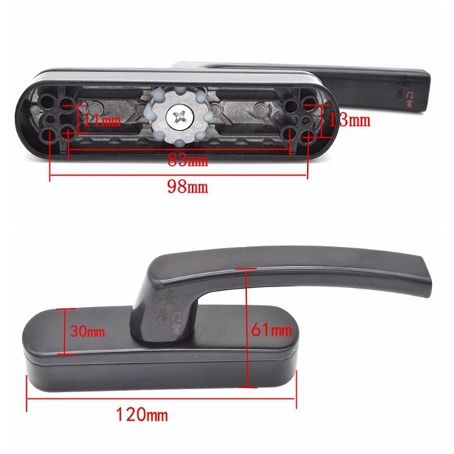 Aluminum alloy window handle flat-opening door and window transmission ...