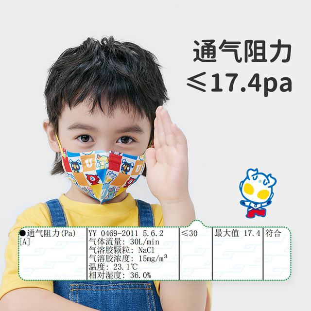 Green nose Altman baby mask 0-6 years old children's new national ...