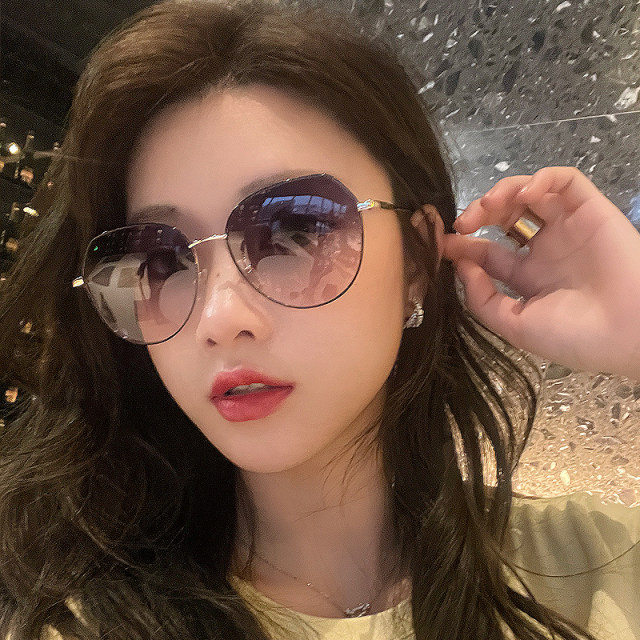 2024 new fashion high-end sunglasses for women, big face, slimming, special sunglasses for ...