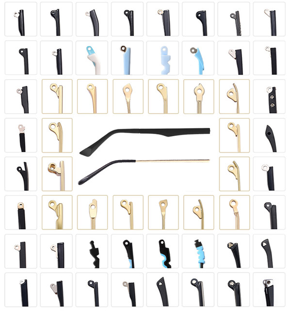 Double-tooth glasses legs TR90 single-tooth glasses legs a pair of ...