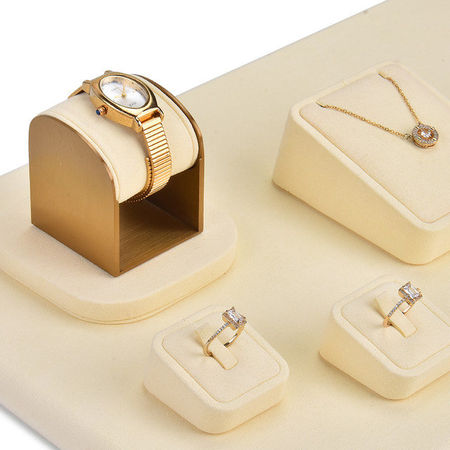 Jinsky/Today's High -end apricot jewelry display display set of jadeite ...