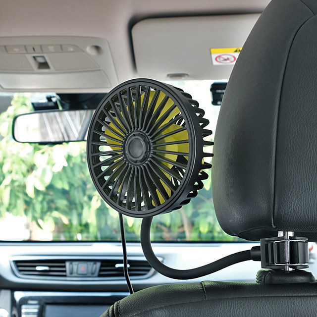 Car electric fan 12V seat back car powerful cooling volt car interior ...