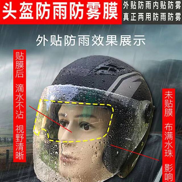 Anti-fog half-helmet film helmet universal high-definition lens ...