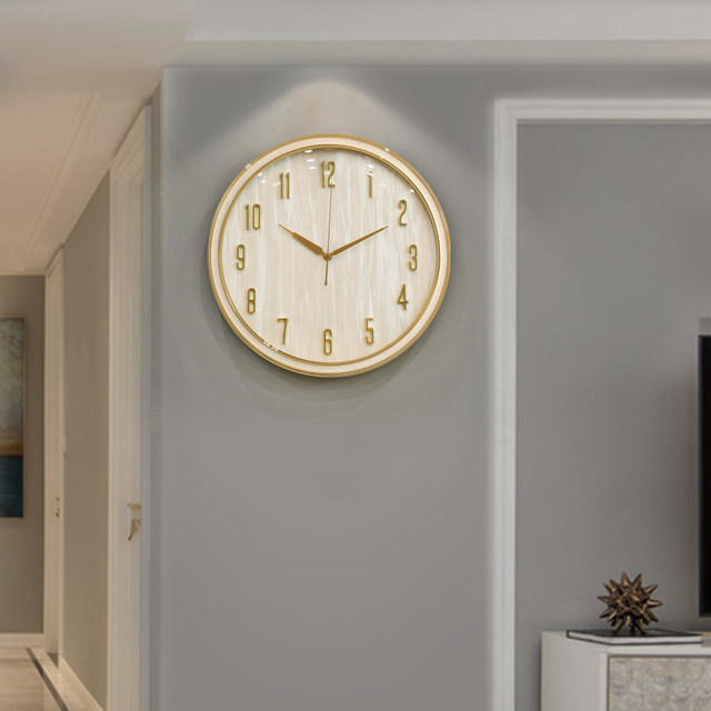 Light luxury living room wall clock 2024 new style wall clock modern ...