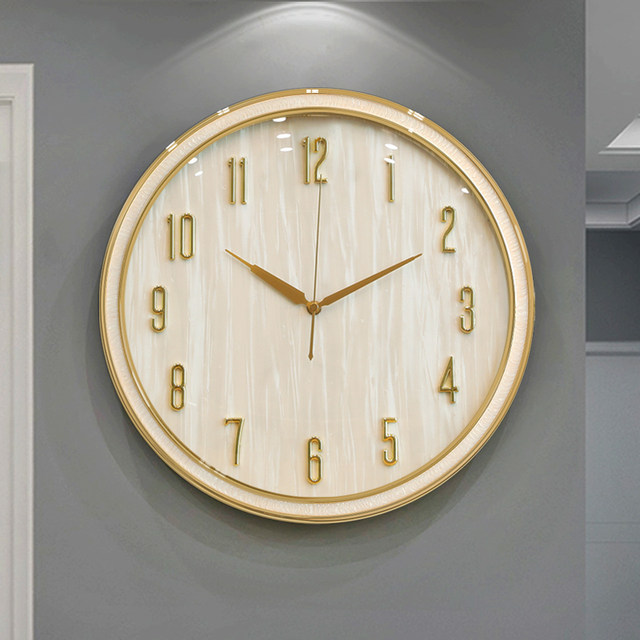 Light luxury living room wall clock 2024 new style wall clock modern ...