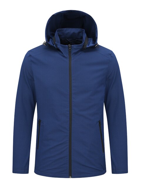 AB644 Song Spring and Summer Thin Men's Jacket Zipper Hooded ...