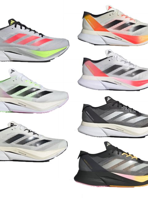 Adidas ADIZERO Boston Boston 12 men's marathon shock-absorbing running ...