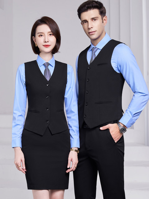 Navy Blue Suit Set for Women, Executive Bank Business Formal Attire ...