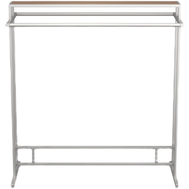 High-End Clothing Store Stainless Steel Island Rack Double-Row Display ...