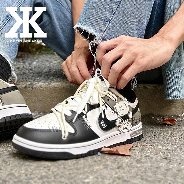 Customized sneakers Nike DunkLow Ragdoll Bear Doll Simple Durable ...