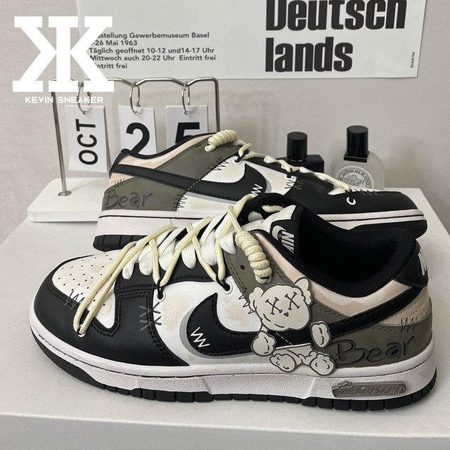 Customized sneakers Nike DunkLow Ragdoll Bear Doll Simple Durable ...