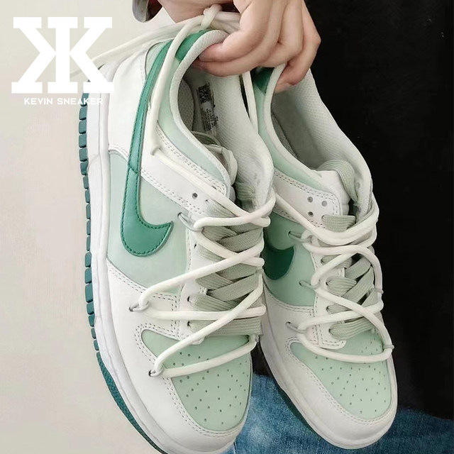 Customized sneakers Nike DunkLow Steam Puppet Field Fog Summer Feeling ...