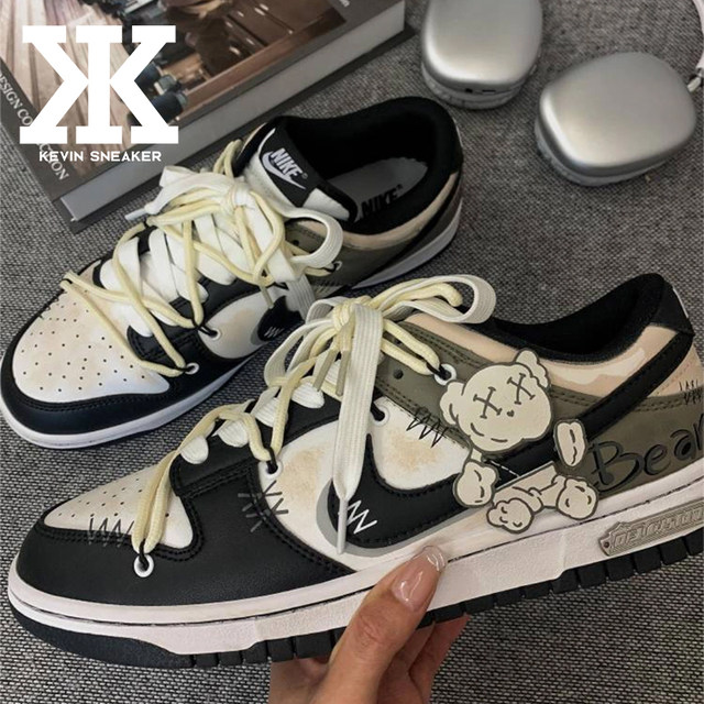 Customized sneakers Nike DunkLow Ragdoll Bear Doll Simple Durable ...