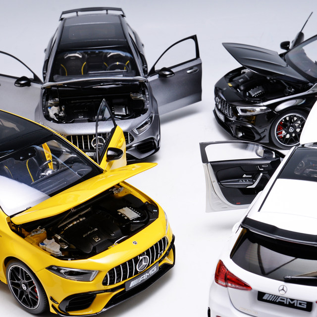 NZG 1:18 Mercedes-Benz A45 AMG, various colors available, alloy full ...