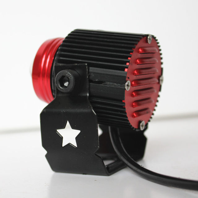 Electric motorcycle spotlight 12V two-color lens super bright small ...
