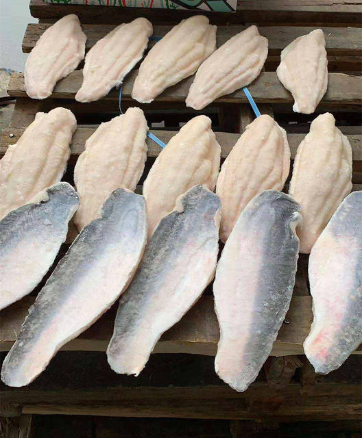 Basa fish fillet with skin 80% frozen fresh fine Mekong fish fillet ...