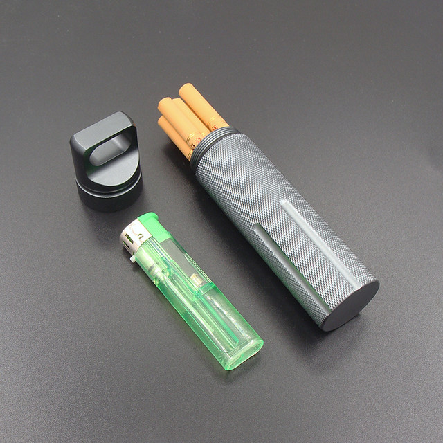 Hard aluminum alloy cigarette box simple personality exquisite medicine ...