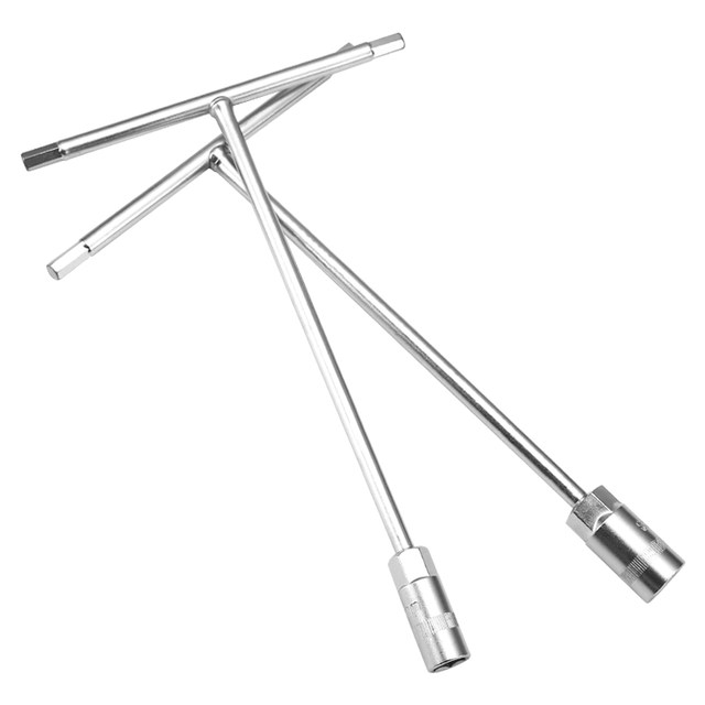 T-shaped socket wrench, external hexagonal hexagonal extension, T ...
