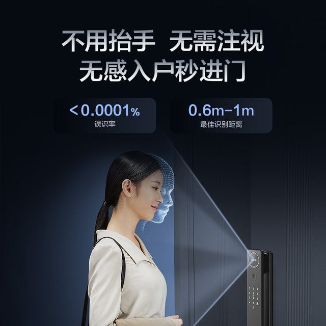 Haier fully automatic smart door lock home fingerprint lock electronic ...