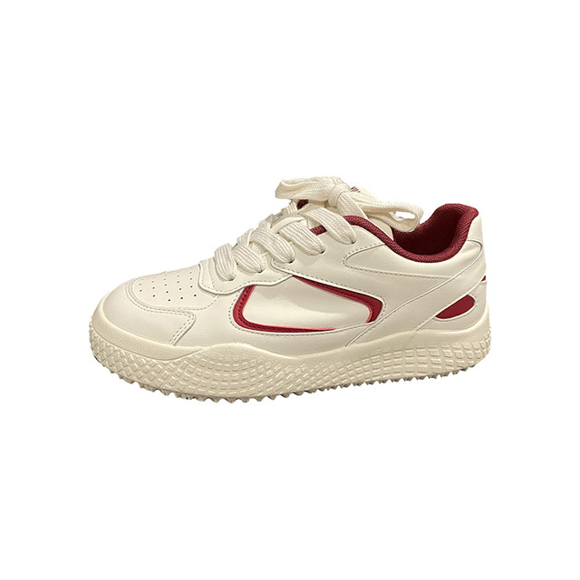 Seventh -seven master's thick -bottomed white shoes female 2024 autumn ...