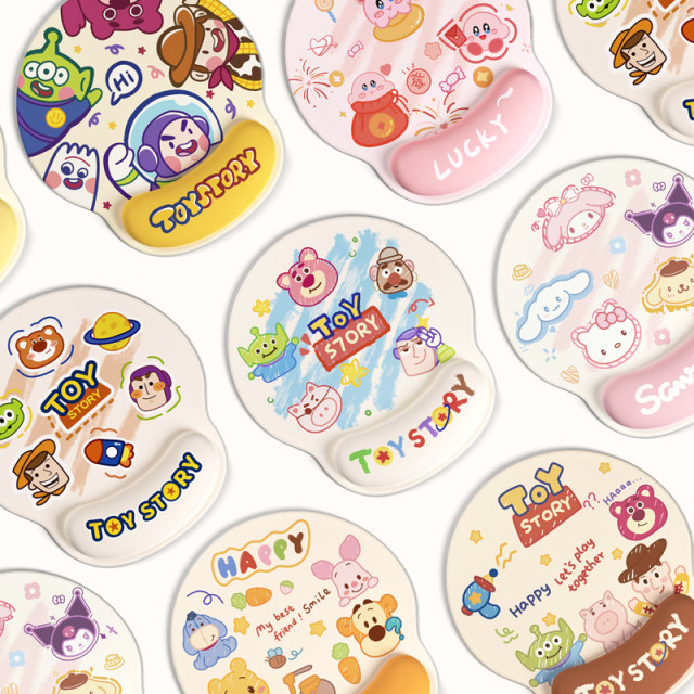 Cartoon Graffiti Wrist Mouse Pad Office Mouse Pad Cute Soft Pad Toy ...
