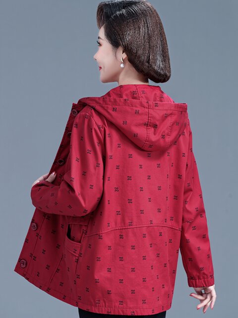 Middle -aged and elderly female pure cotton mothers jacket spring and ...