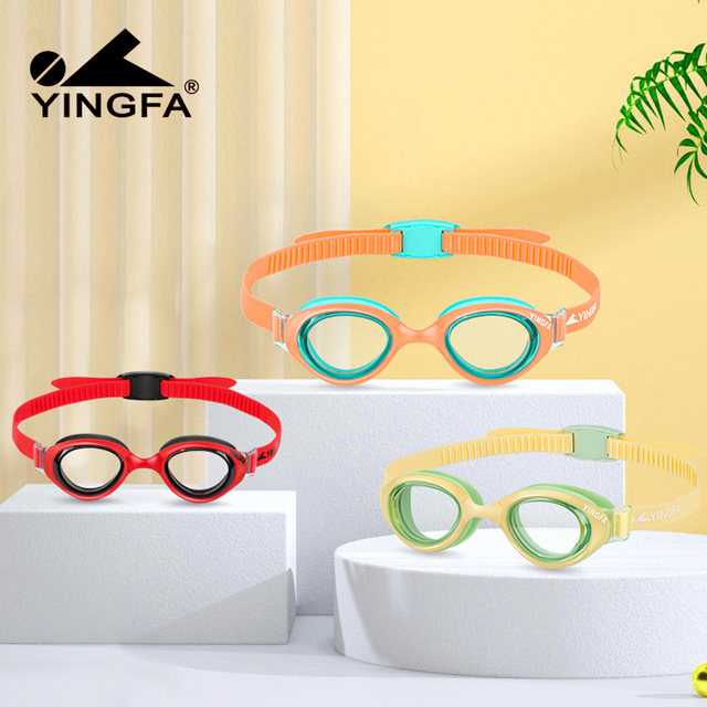 Yingfa children's swimming goggles for boys and girls casual large ...