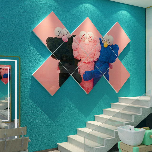 Internet celebrity photo area layout Sesame Street kaws beauty barber ...