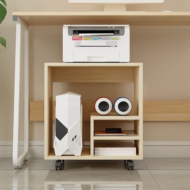 Mobile computer main frame placement office storage rack with pulley ...