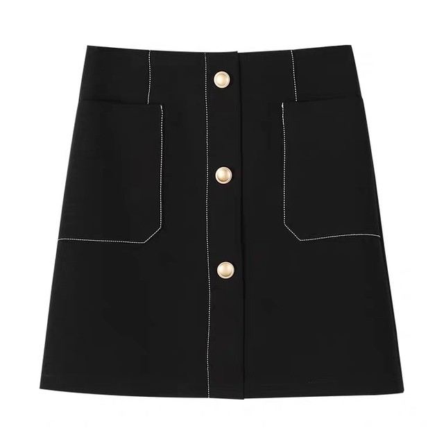 2024 Spring and Summer Large Size High Waisted Korean Style Versatile A Skirt for Fat Girls ...