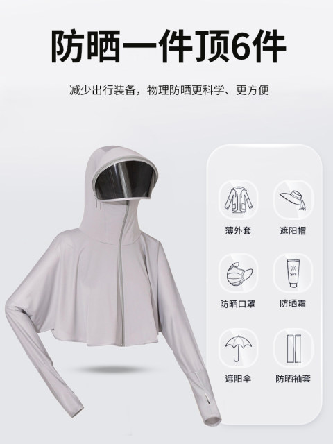 Ice Silk Sun Protection Clothing for Women 2025 New Style Girls Summer ...