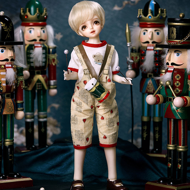 Six Points BB Retro Overalls Suit BJD Doll As Baby Clothes CL6200515 6 Points Baby Clothes