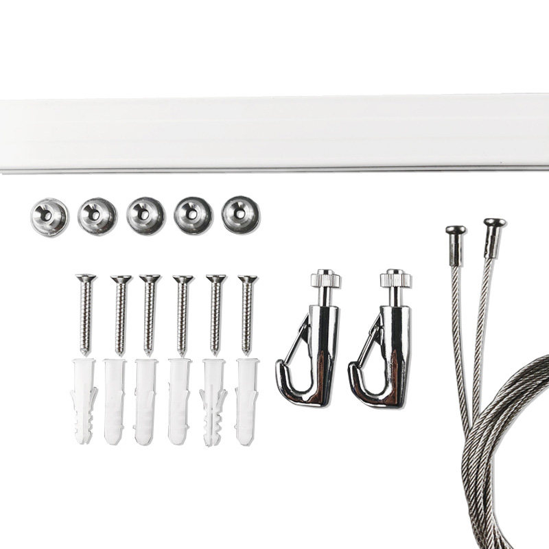 Gallery Picture Hanging Device with Removable Mirror Line Track and ...