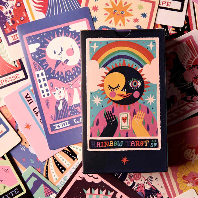 Rainbow Luo brand Witt is 78 Macaron large -sized board games card Luo ...