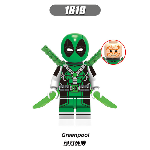 Compatible with LEGO superhero building block minifigure X0302 Deadpool ...